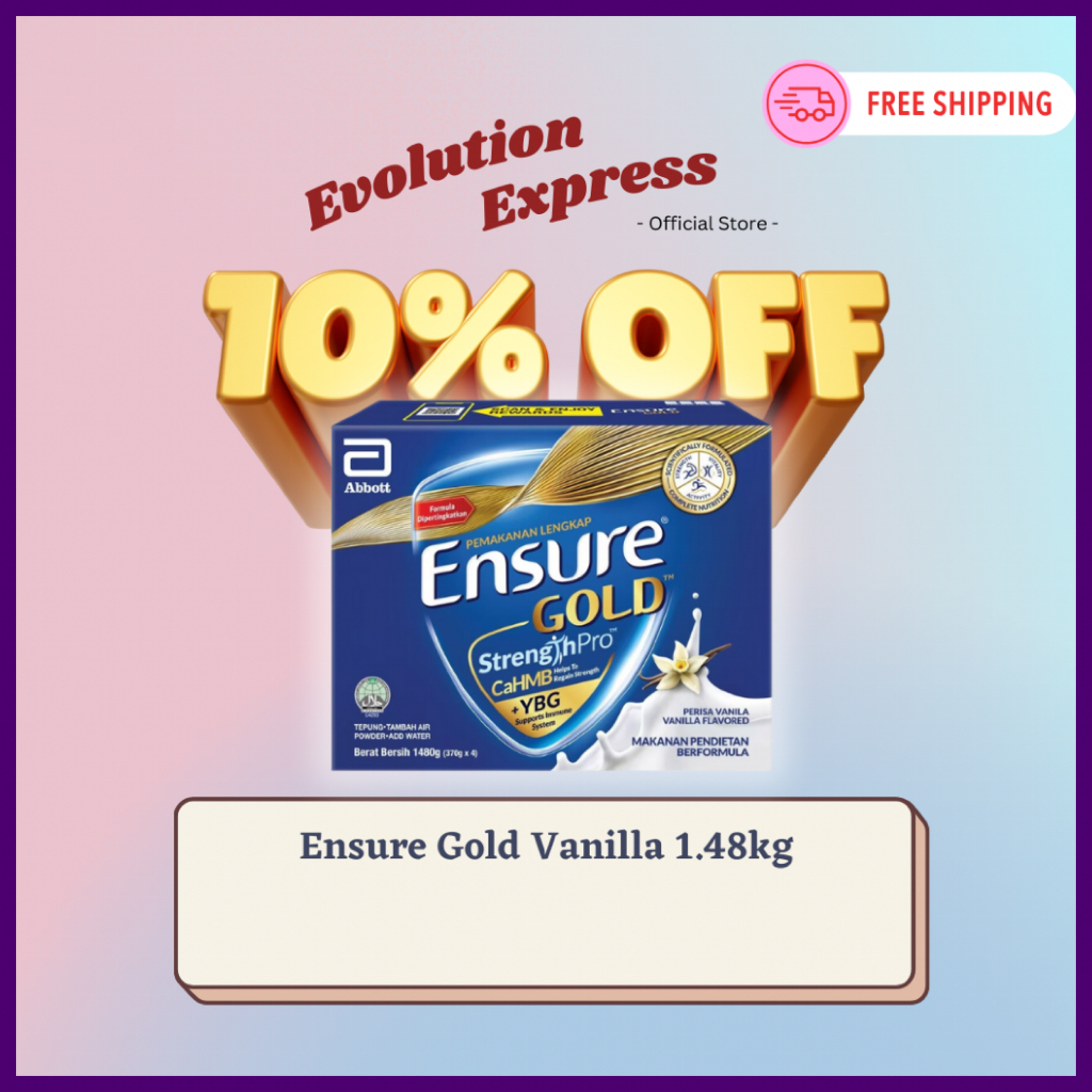 Ensure Gold (Vanilla Flavour) 1.48kg / 1.6kg EXP 8/2025 | Shopee Malaysia