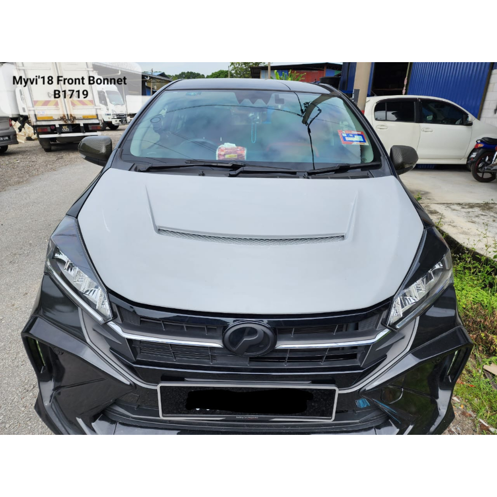 Perodua Myvi 3rd Generation 2018 Bonnet Fiber Body Kit Ready Stock ...