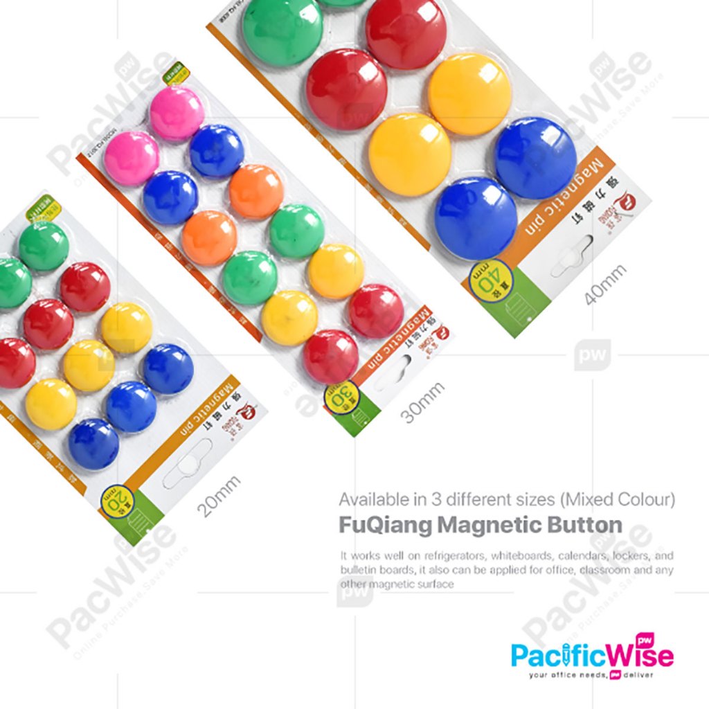 FuQiang Magnetic Button/Strong Magnetic/Butang Magnet - 1 Pack | Shopee ...