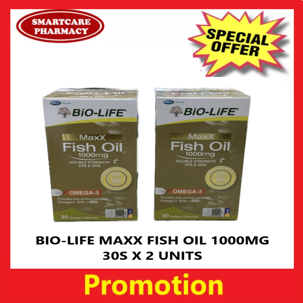 Bio-life Maxx Fish Oil 1000mg 30's - 2 UNIT | Shopee Malaysia