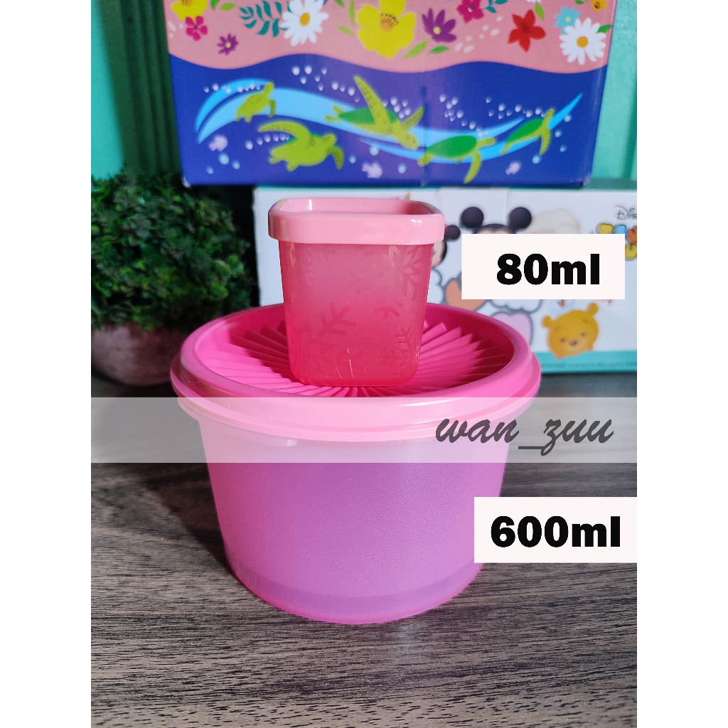 Tupperware Combo: Tupperware Snowflake Mini Cube 80ml + Mini Deco ...