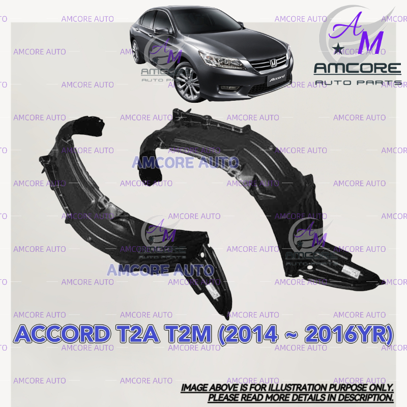 HONDA ACCORD T2A T2M 2014 ~ 2016 - FENDER INNER COVER / FENDER SPLASH ...