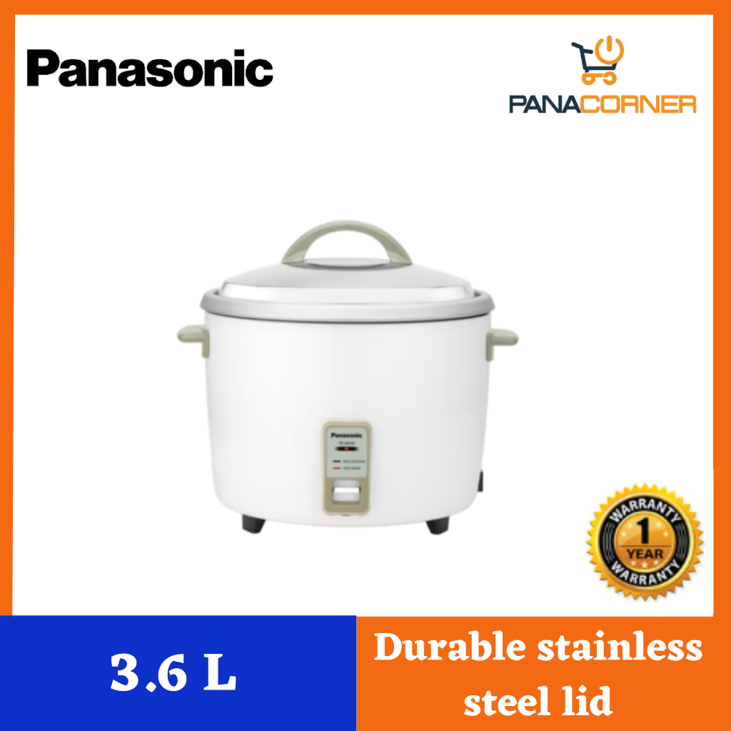 Panasonic Conventional Rice Cooker - White (3.6L) SR-WN36WSKN | Shopee ...