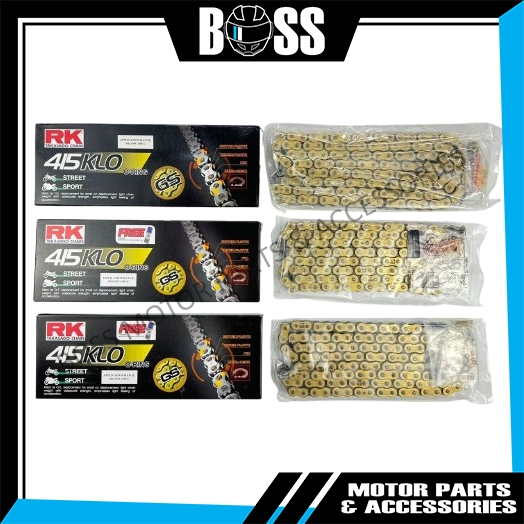 *Free gift RK Chain Cleaner* [RK] 415 KLO O-RING GOLD Motorcycle Chain ...