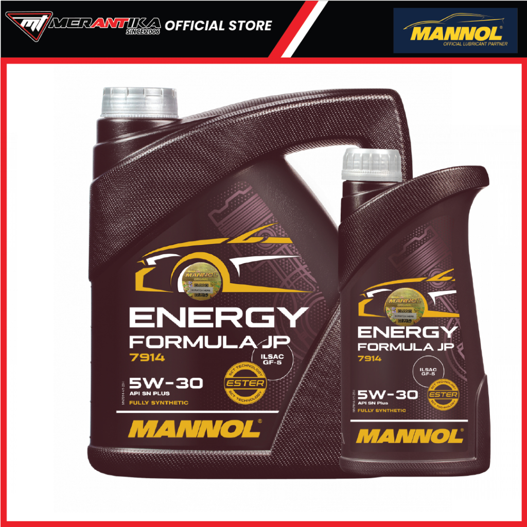MERANTIKA | MANNOL 7914 Energy Formula JP Fully Synthetic 5W30 Car ...
