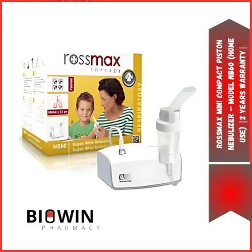 ROSSMAX MINI COMPACT PISTON NEBULIZER – MODEL NB60 (HOME USE) |2 YEARS ...