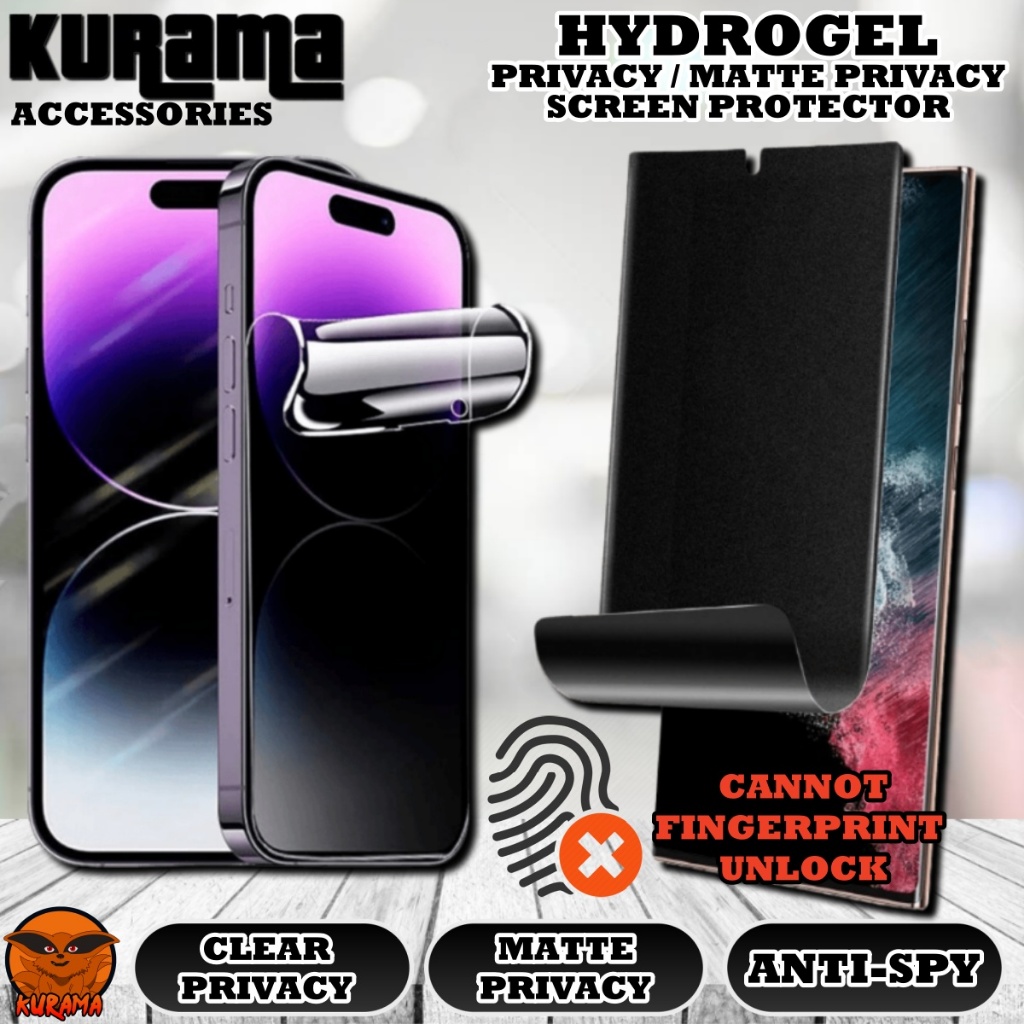 Privacy Hydrogel Screen Protector ZTE Blade A75 5G / Blade A75 4G ...