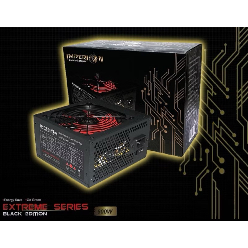 USED PSU Imperion 600W Extreme Series Balck Edition | Shopee Malaysia