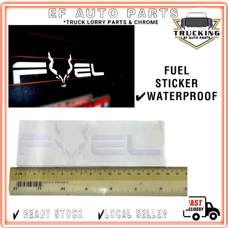 FUEL TRUCK 4X4 LORRY LORI STICKER WATERPROOF EF AUTO PARTS GROUP TEAM ...