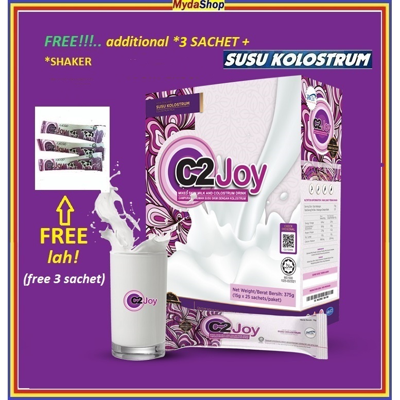 C2 JOY [+ FREE GIFTS! ] Susu Kolostrum. Colostrum Milk C2Joy | Shopee ...