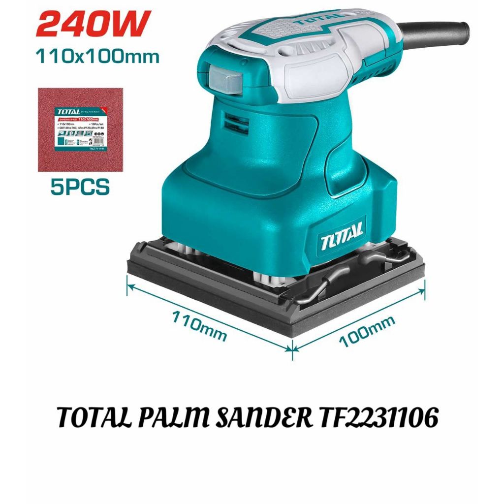 TOTAL PALM SANDER 240W TF2231106 Shopee Malaysia