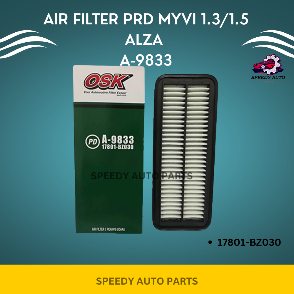 MIZU AIR FILTER A-9833 MYVI1.3/1.5 LagiBest / Alza ( A-9833 ) - Penapis ...