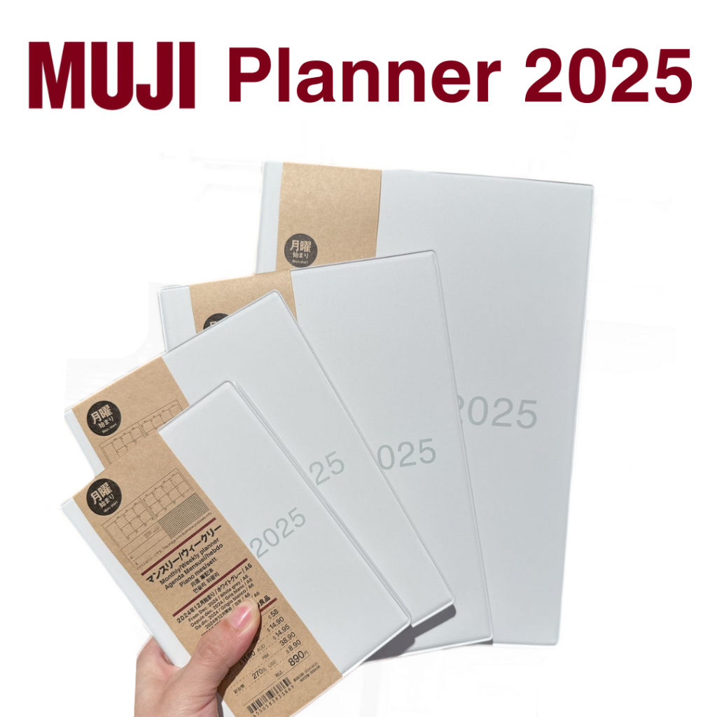 Muji Planner 2025 Diary Book PVC Cover | Shopee Malaysia