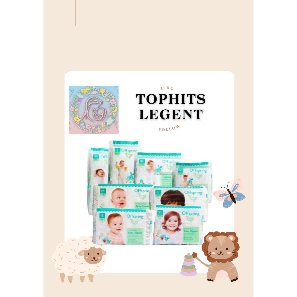 Offspring Mini Pack Fashion Baby Diapers Tape S/M/L/XL | Shopee Malaysia