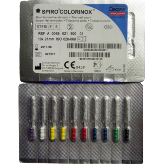 SPIRO COLORINOX BARBED BROACH 21MM/25MM ASSORTED SIZE - 10'S/PACK ...