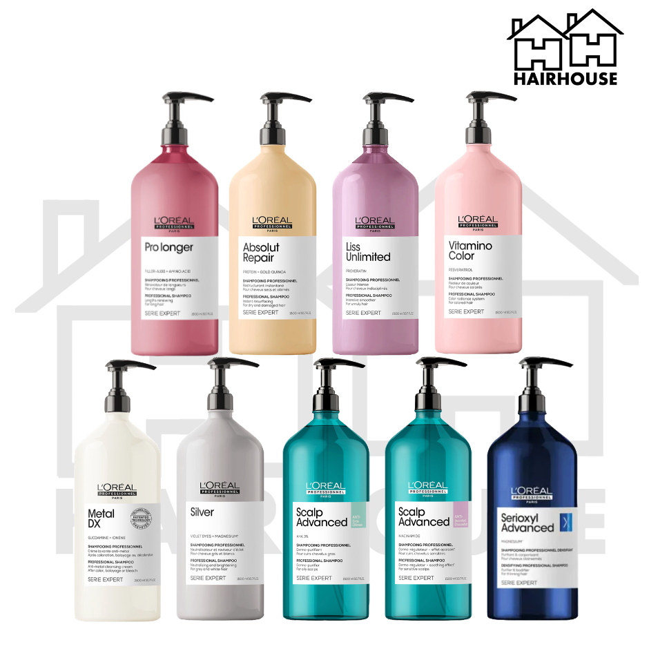 Loreal Professional Shampoo 1500ml (ProLonger/Absolut Repair/Liss ...