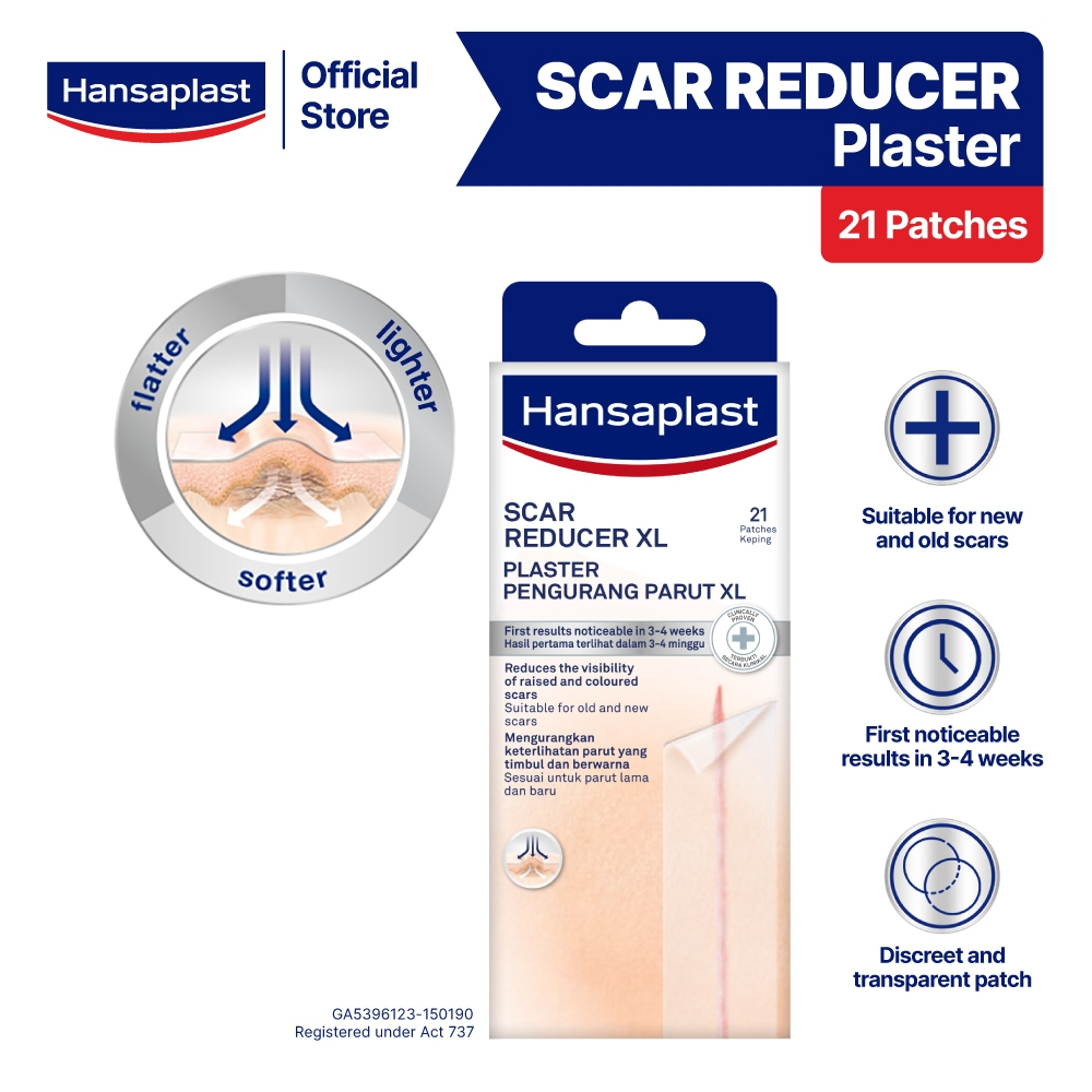 Hansaplast Scar Reducer XL (21's) | Shopee Malaysia