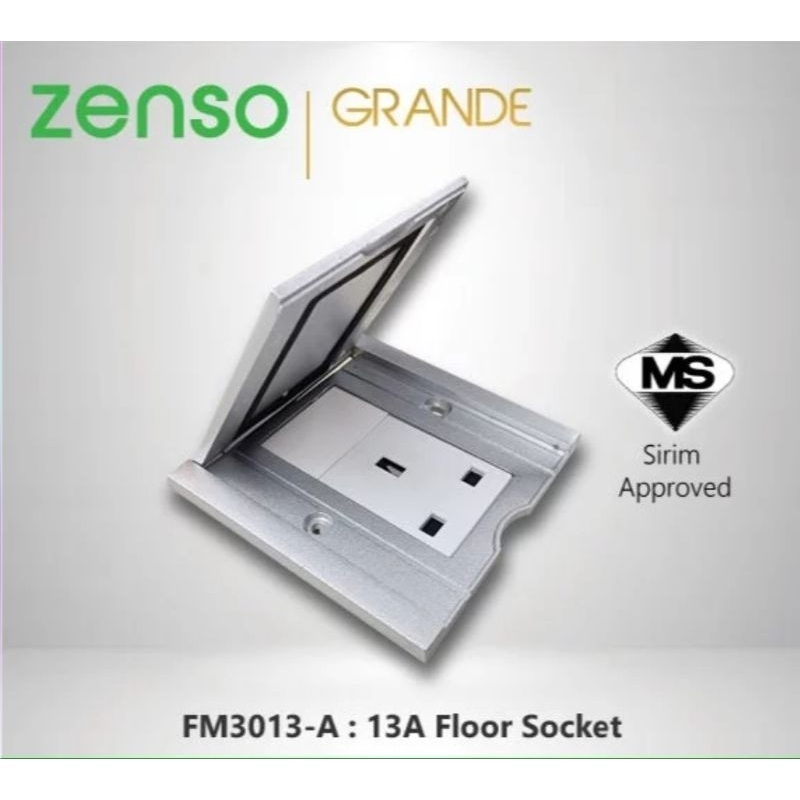 ZENSO GRANDE 13A FLOOR SOCKET | Shopee Malaysia