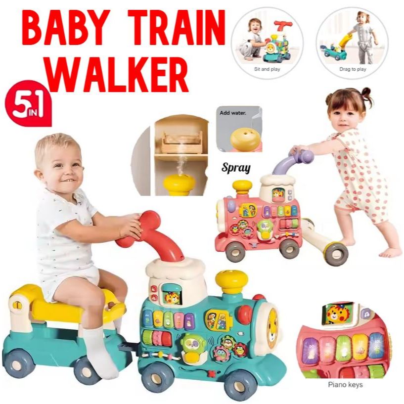 #ReadyStock 5in1 Musical Baby Walker Baby Walkers Learning Walker Baby ...