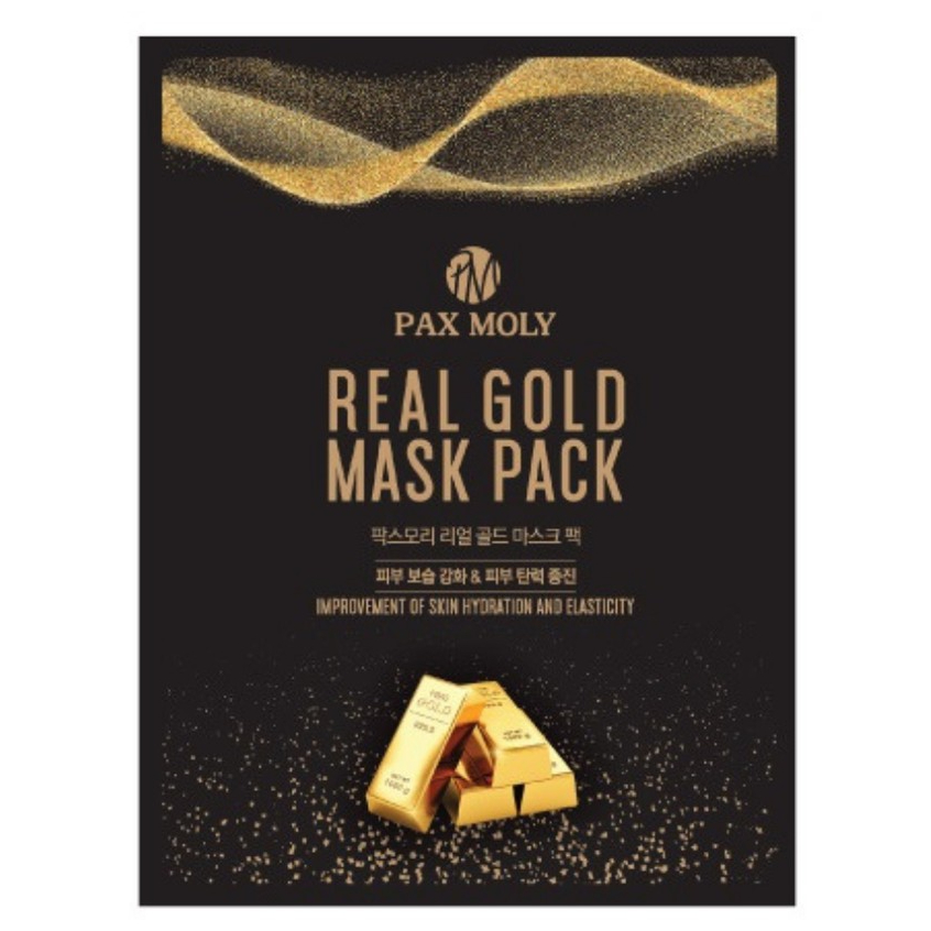 x 3's Paxmoly Real Gold Mask Pack ( 3's x 25ml ) | Shopee Malaysia