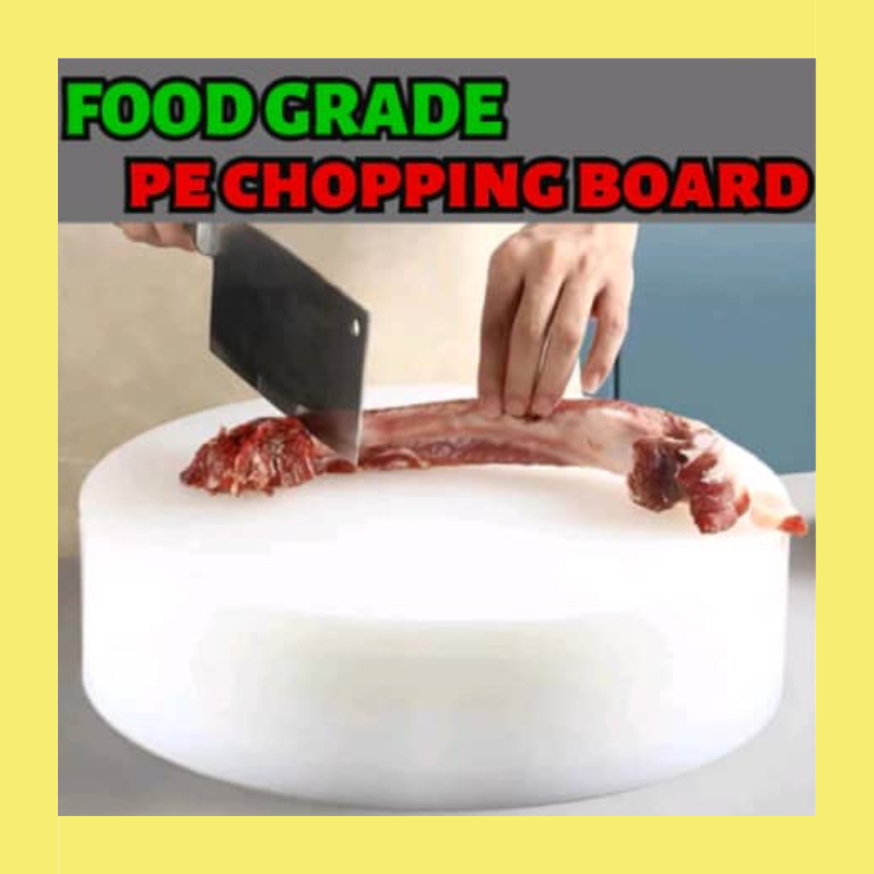 Round Food Grade PE Chopping Board Durable Papan Pemotong Plastic ...