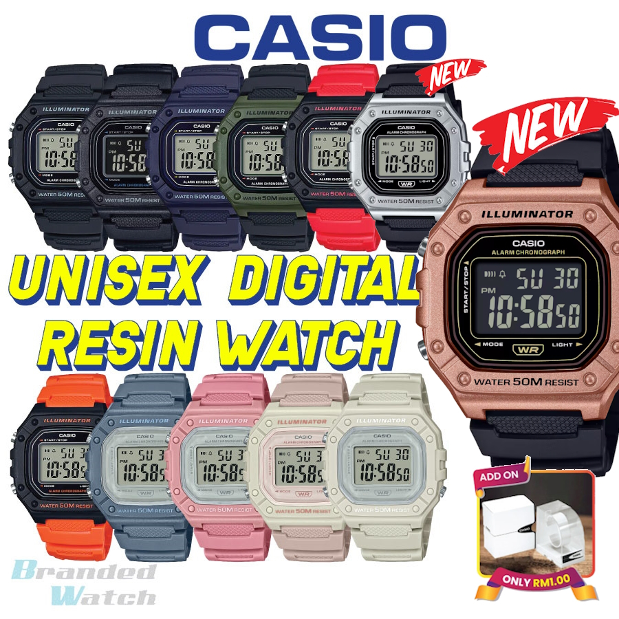 CASIO W-218H W-218H-1A W-218H-2A W-218H-4B W-218H-3A W-218H-4B2 WATCH ...