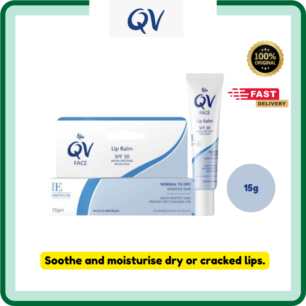 Ego QV Face Lip Balm SPF 30 | 15g | EXP: 10/29 | Dry Cracked, Protect & Hydrate dry lips ...