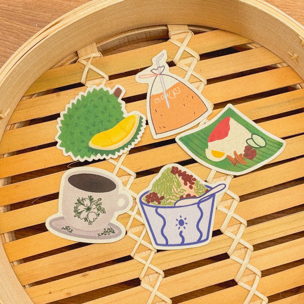 Malaysian Food Stickers (doodlesbydouglas) | Shopee Malaysia