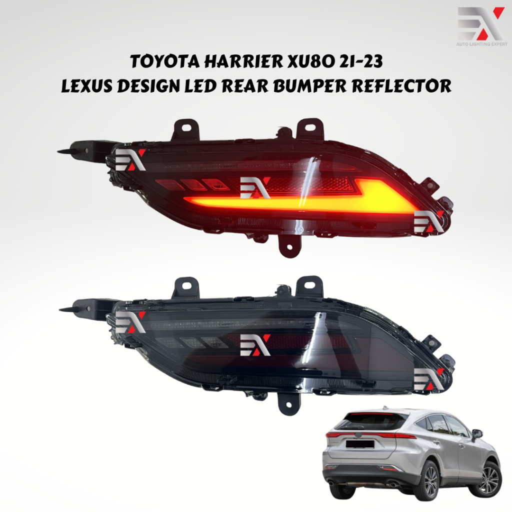 TOYOTA HARRIER XU80 2021 UP REAR BUMPER REFLECTOR - LEXUS DESIGN ...