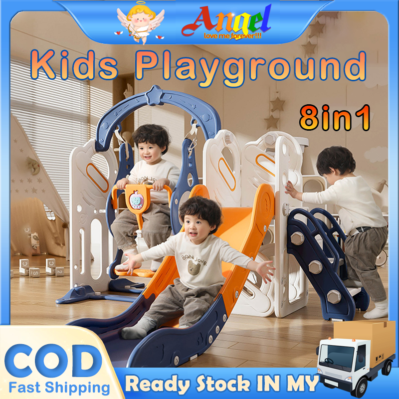 8 in 1 Slide for Kids Playground Kids Gelongsor Kanak Kanak Gelongsor ...