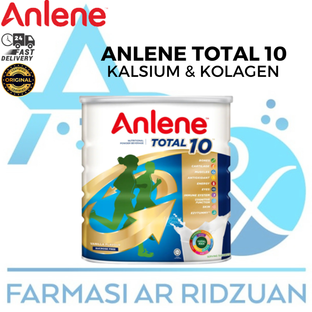 Anlene Total 10 Kalsium & Kolagen 800g | Shopee Malaysia
