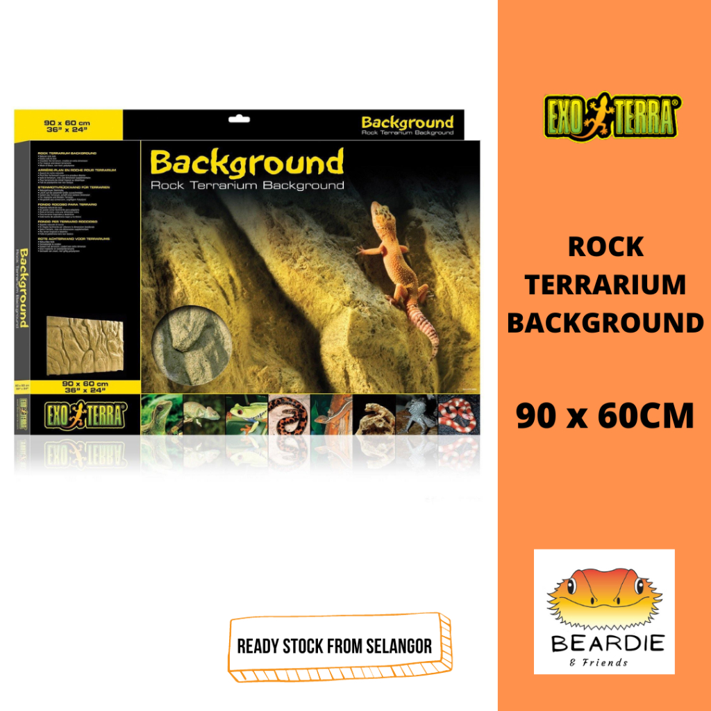 EXO TERRA BACKGROUND ROCK TERRARIUM POLYSTYRENE 90CM x 60CM (PT2966 ...
