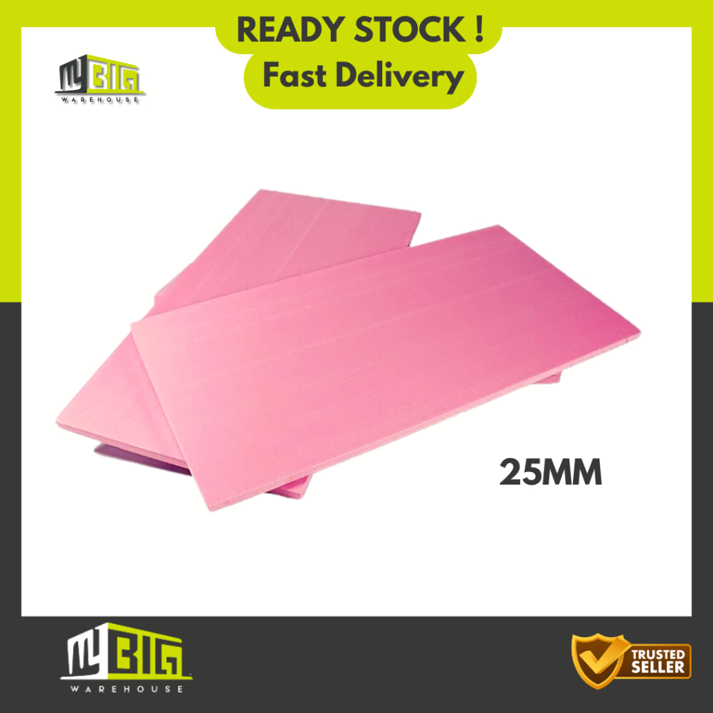 Construction Grade Extruded Polystyrene Foam Board for Insulation 25MM ...