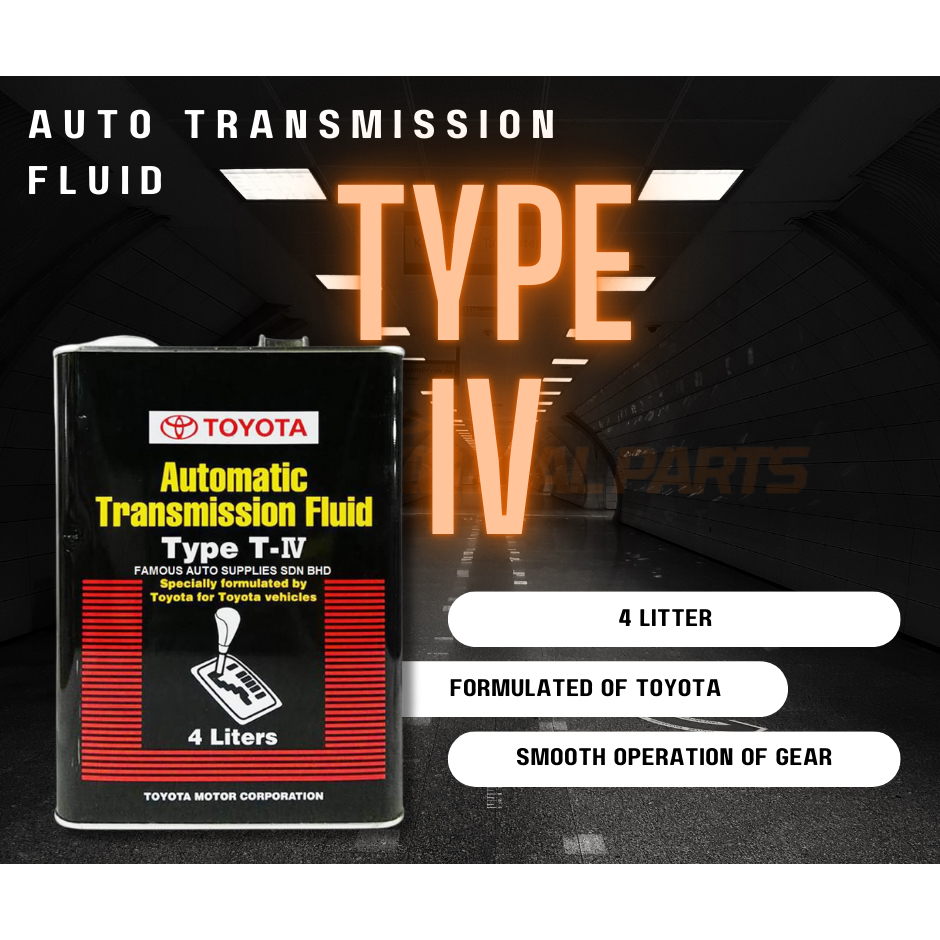 【100% Original】Toyota Type-IV Auto Transmission Fluids Gear Box Oil ...