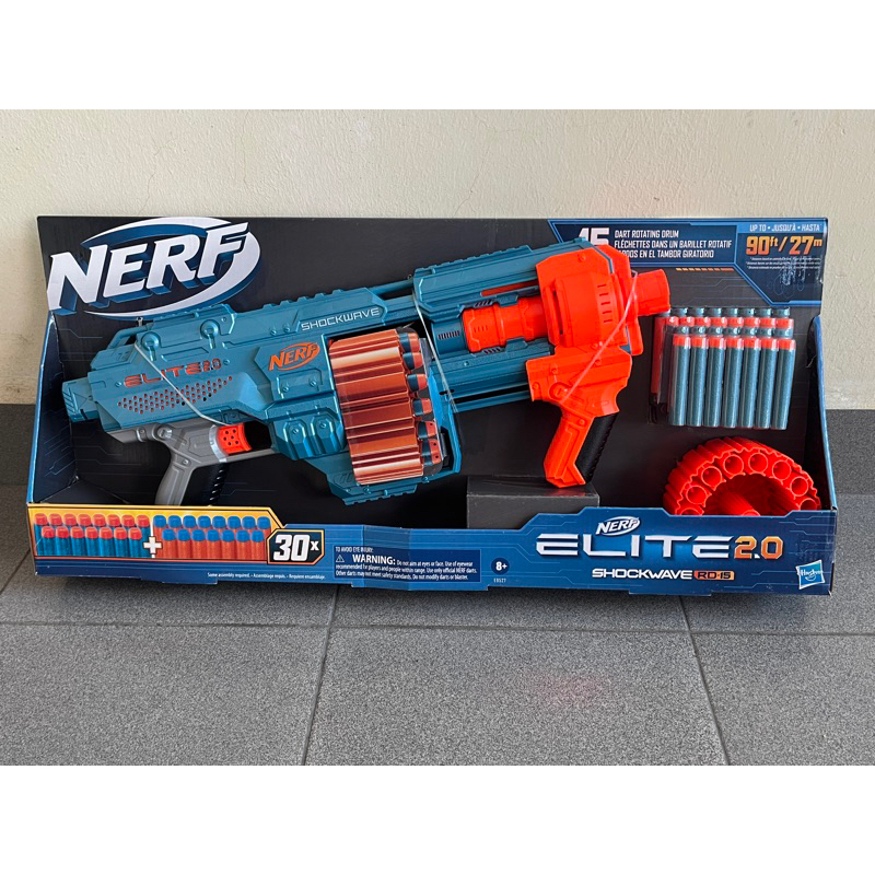 Nerf Elite 2.0 Shockwave RD-15 Blaster | Shopee Malaysia