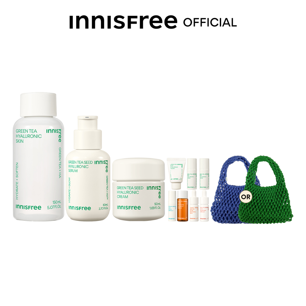 [9 OCT (8PM) - 13 OCT] INNISFREE Green Tea Skincare Routine Set ...