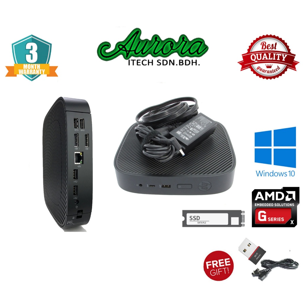 ( HP MINI PC ) HP T530 THIN CLIENT / AMD / 4-8GB RAM DDR4 / 128 GB ...