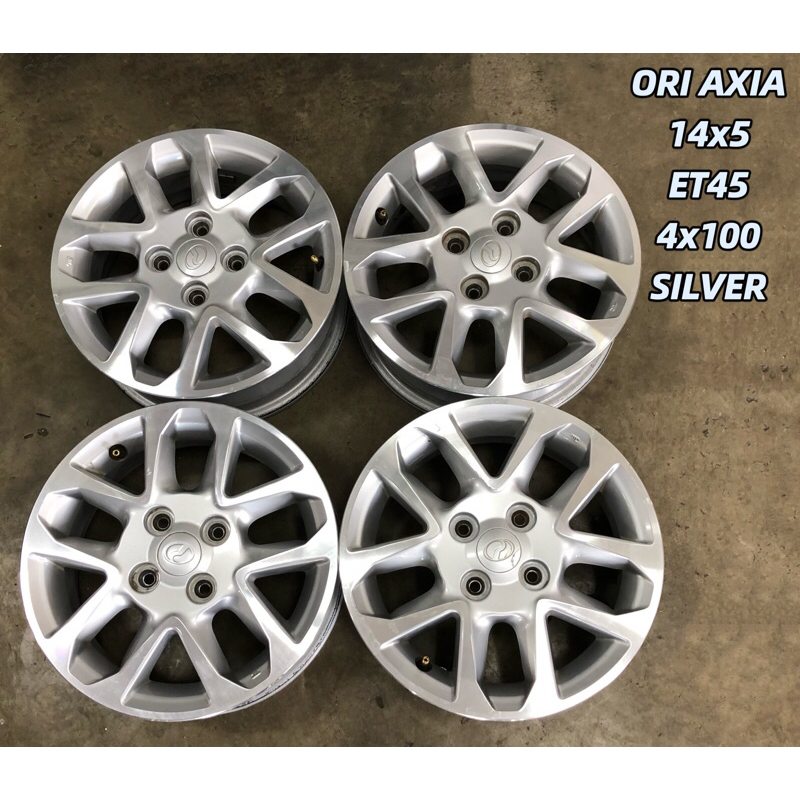 USED RIM ORI AXIA 14 INCH FOR PERODUA MYVI BEZZA AXIA | Shopee Malaysia