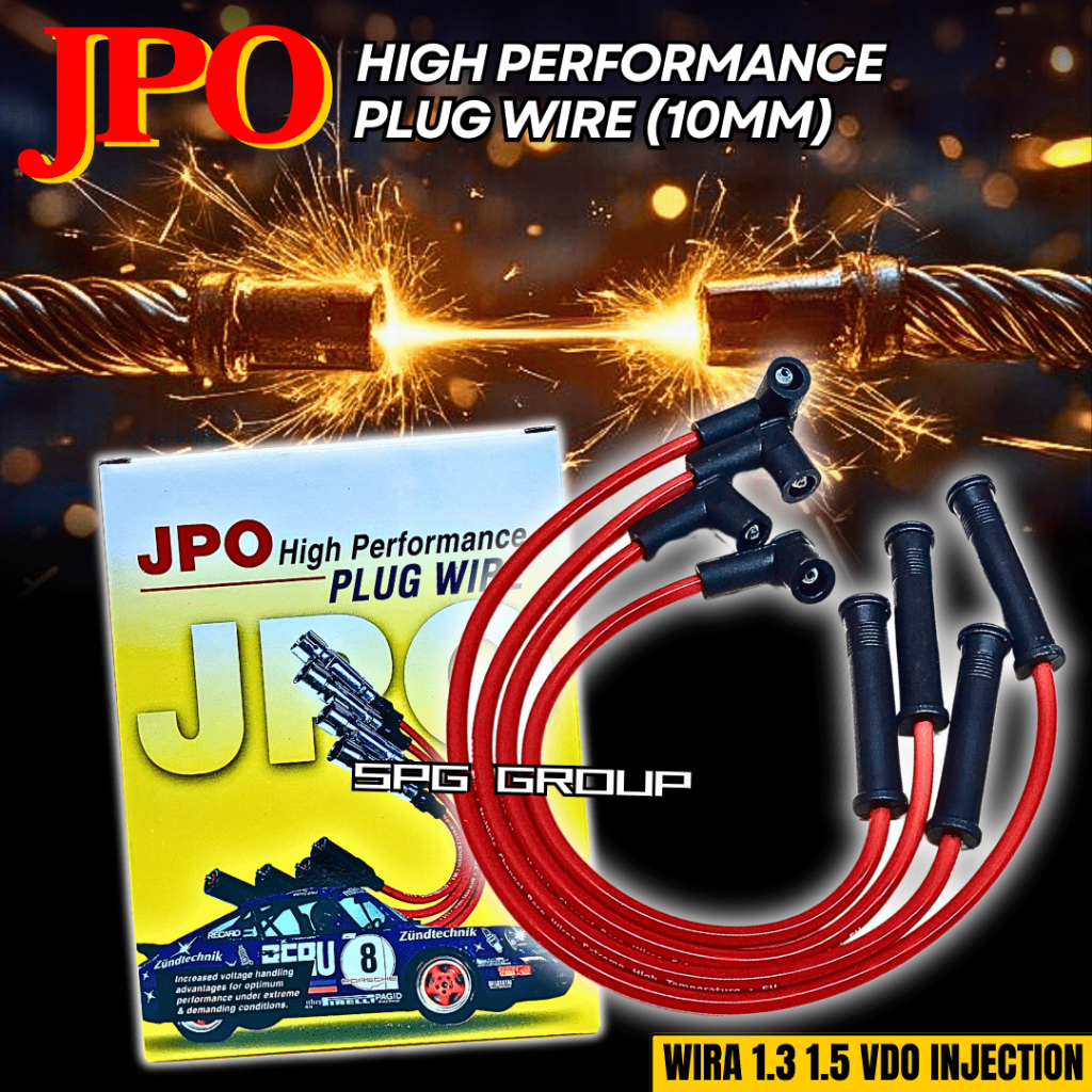 [1SET] JPO EXTREME HIGH PERFORMANCE PLUG WIRE CABLE PROTON WIRA 1.3 1.5 ...