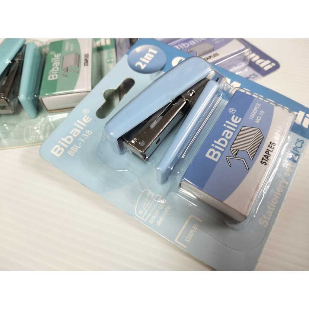 2 IN 1 COLD MORANDI STAPLER WITH STAPLES BBL-138 BIBAILE | Shopee Malaysia