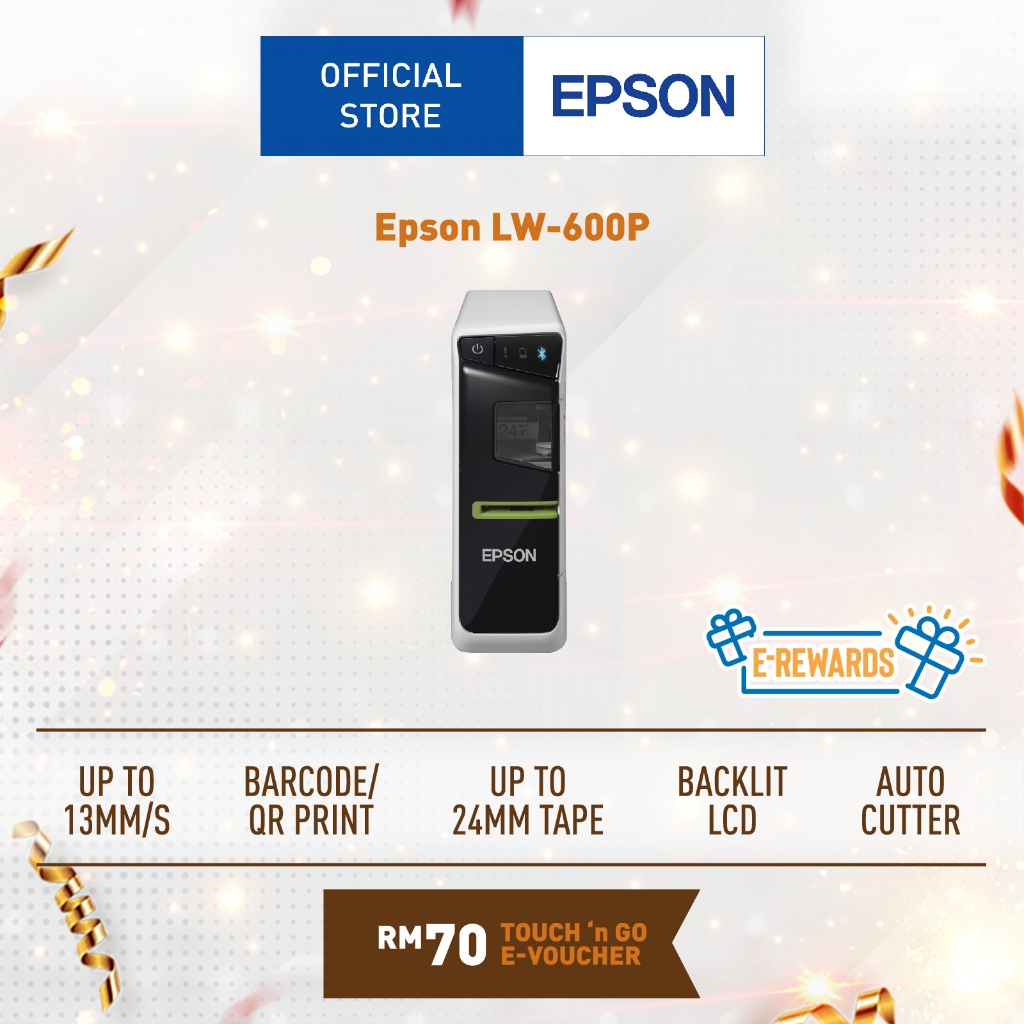 Epson LabelWorks LW-600P Bluetooth PC-Connectable Label | Shopee Malaysia