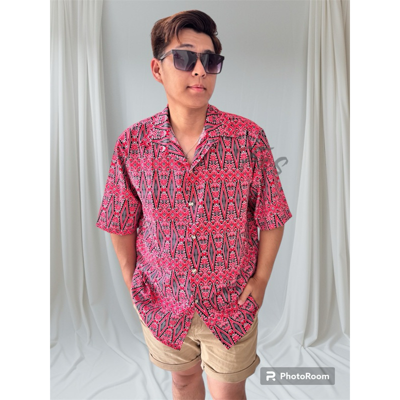 Kemeja Borneo Dewasa Corak Sarawak/Sabah(60-85kg) | Shopee Malaysia