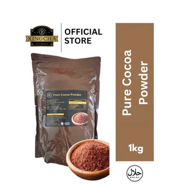 PURE COCOA POWDER Dark Brown (HALAL)/HOT & COLD CHOCOLATE DRINK/COKLAT ...