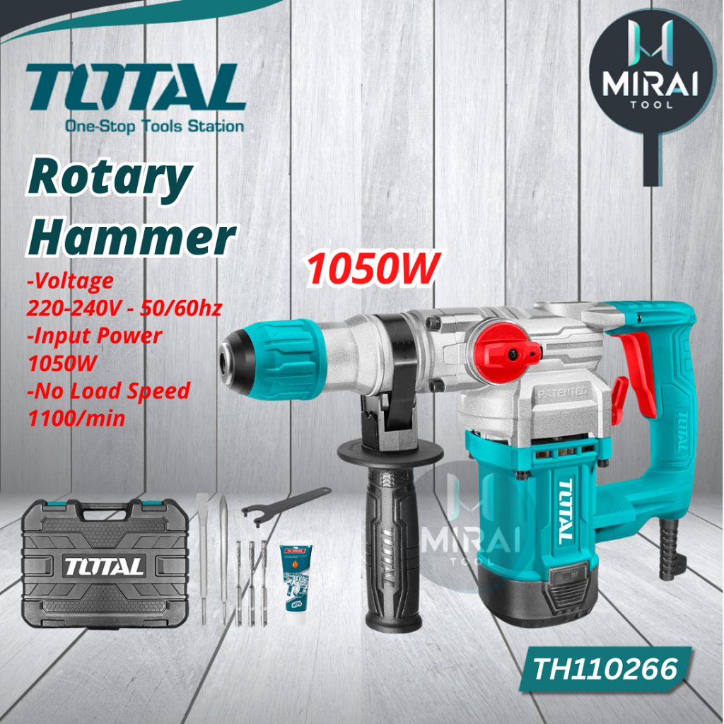 TOTAL TH110266 Rotary Hammer 1050W | Shopee Malaysia