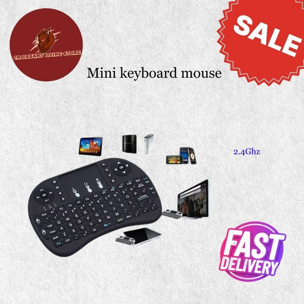 i8 mini keyboard mouse 2.4Ghz Wireless Touchpad Keyboard and Mouse For ...