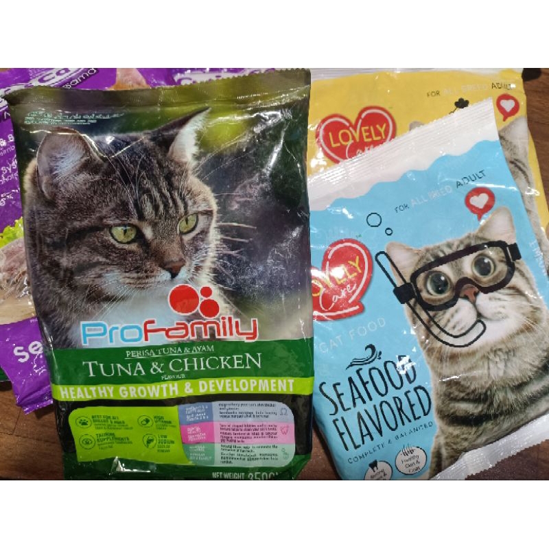 Cat Food 猫粮&喵粮 Lovely Care/Cuties Catz/ProFamily | Shopee Malaysia
