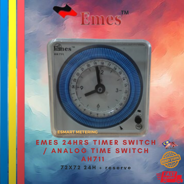 EMES AH711 24hrs Analog Timer Switch / Analog Time Switch | Shopee Malaysia
