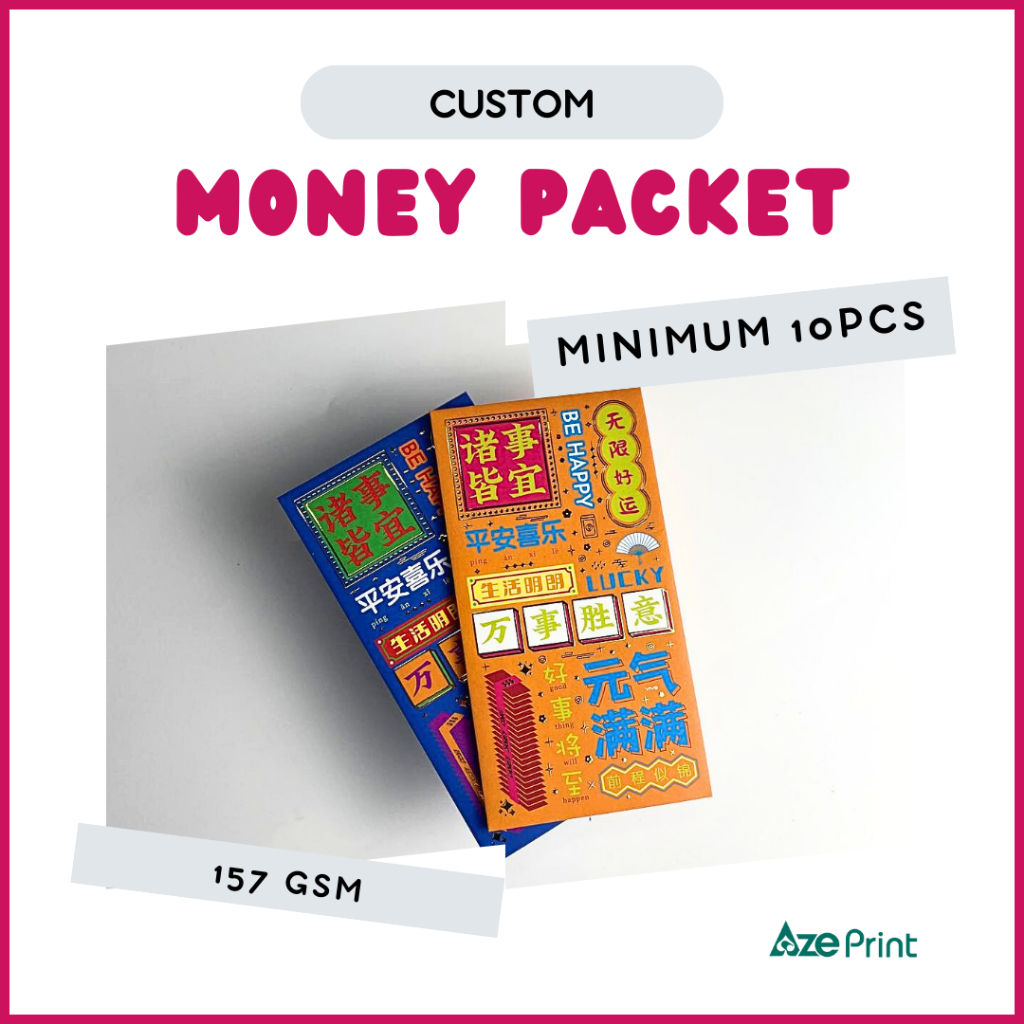 [Premium Custom Print] Custom Money Packet/ Deepavali /CNY Angpow /Red ...
