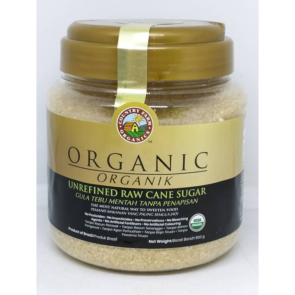 CFO-UNREFINED RAW CANE SUGAR*ORGANIC-900G/CANISTER | Shopee Malaysia