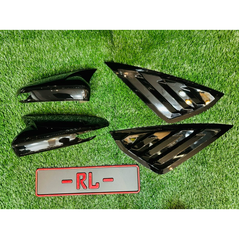 Proton S70 side mirror horn cover rear third window louver sharkfin fin ...